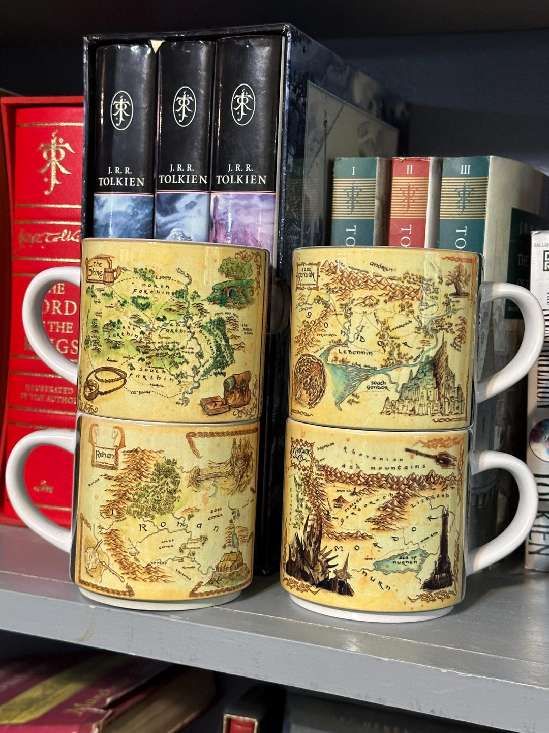 Middle Earth Maps Mug Set - Etsy