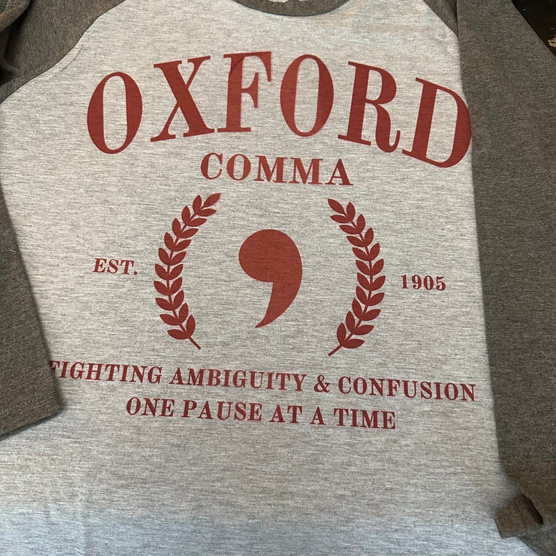 Oxford Comma - Etsy
