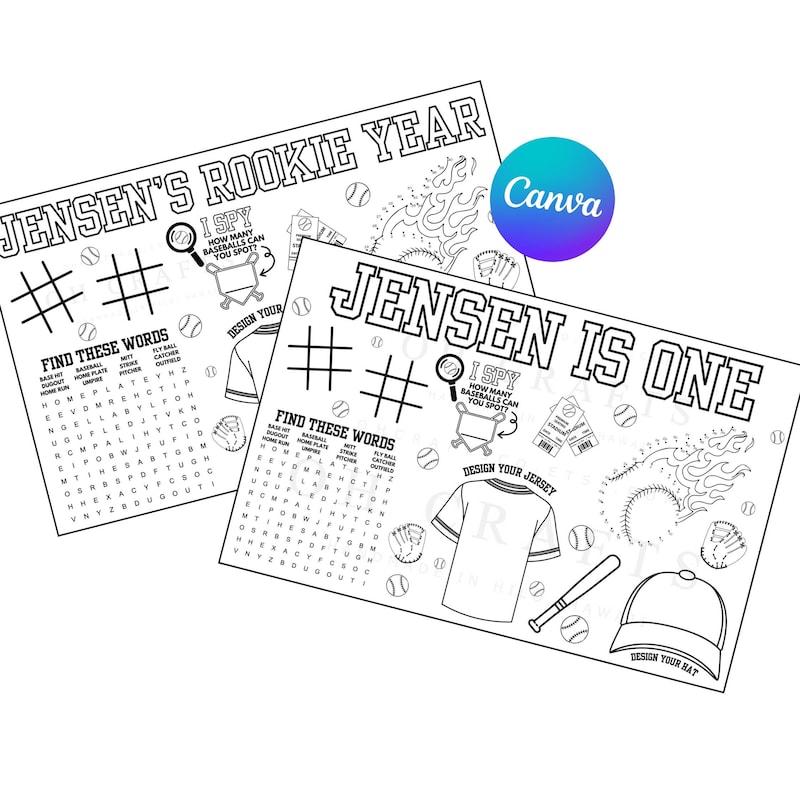 Baseball Placemats - Etsy