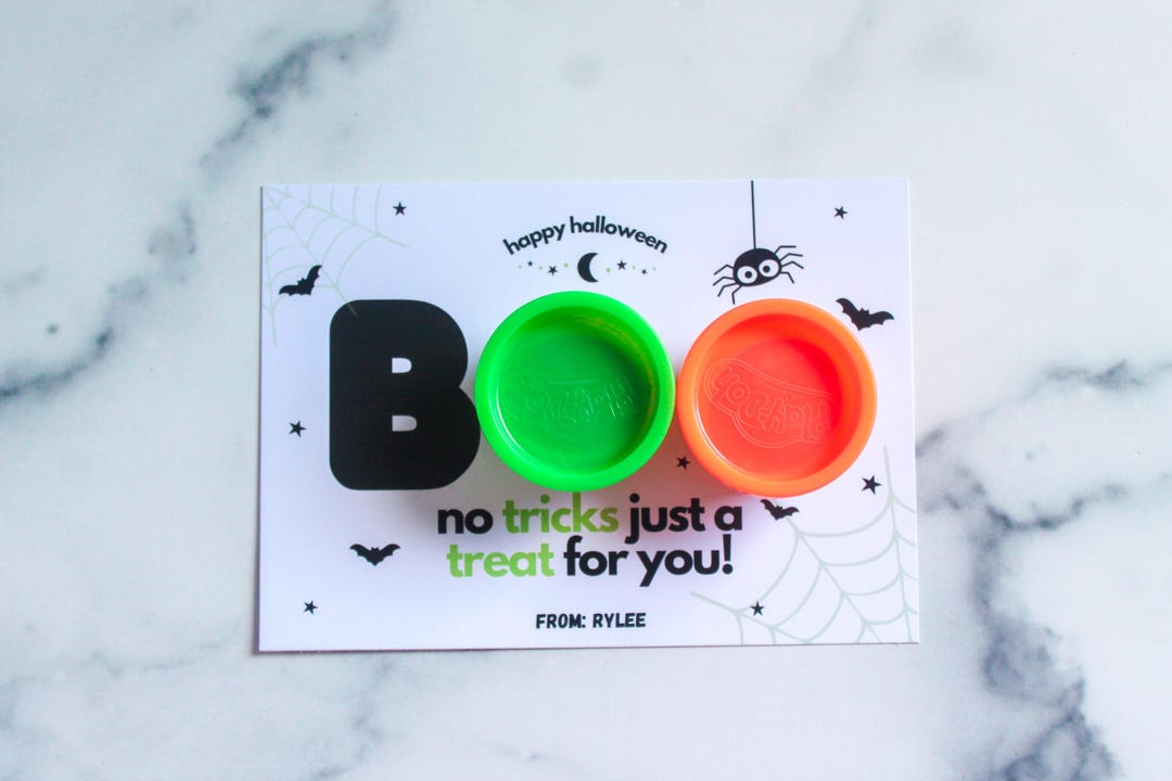 Editable Halloween Play-doh Template | Editable Halloween Tag ...