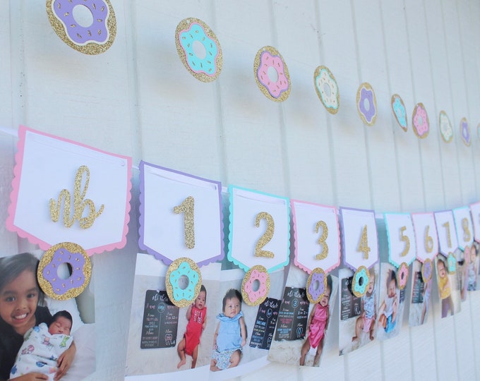 Printable Donut happy Birthday Banner, Editable Donut PDF INSTANT ...
