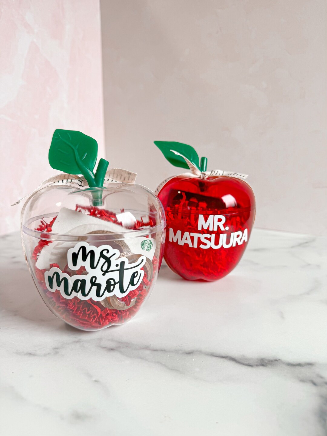 Personalized Apple Containers, Teacher Appreciation Gifts, Teacher ...