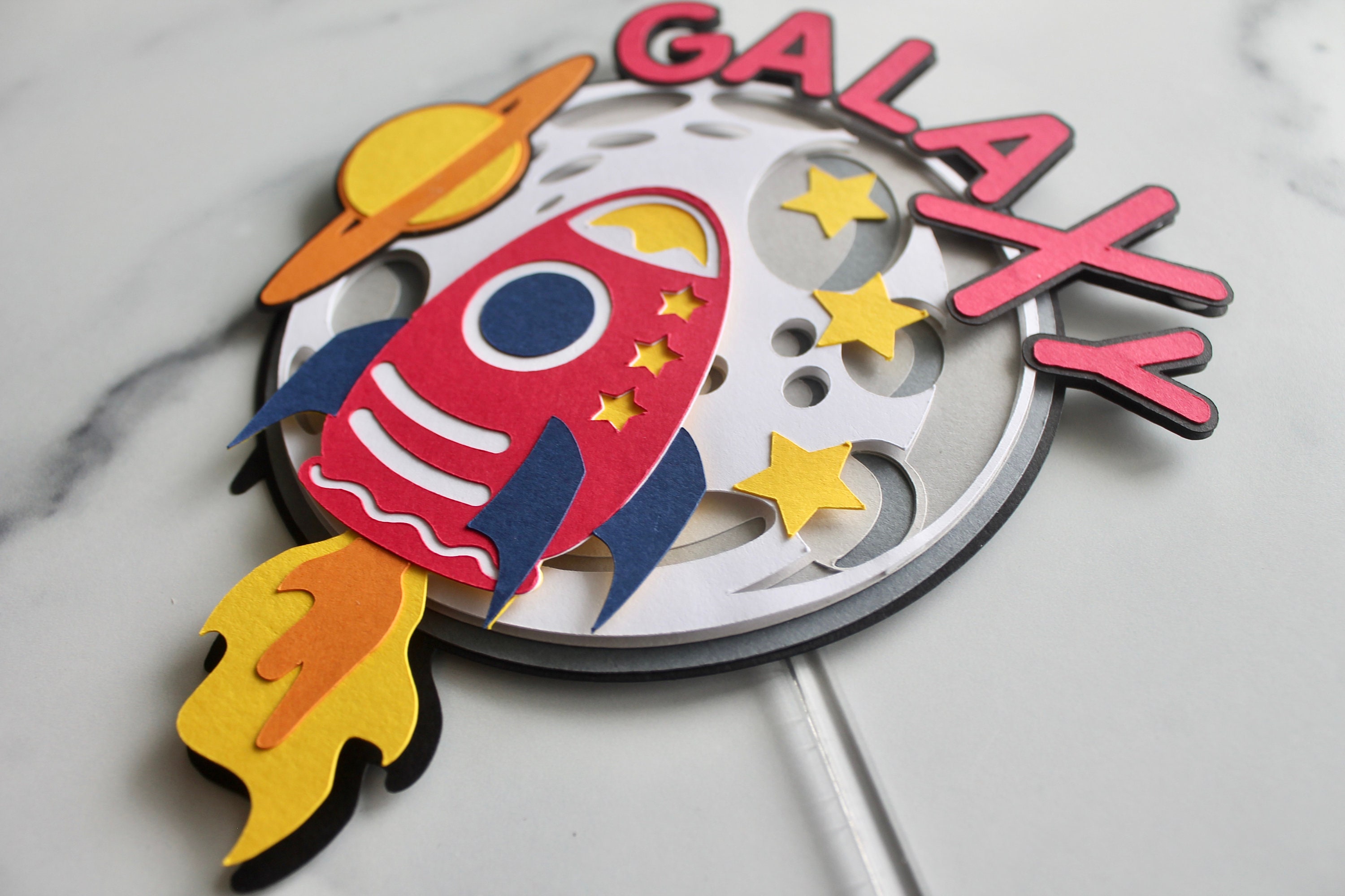 Space Cake Topper Astronaut Cake Topper Outer Space Party - Etsy Canada