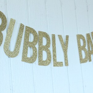Bubbly Bar Banner Bubbly Bar Glitter Banner Bachelorette Party Banner ...