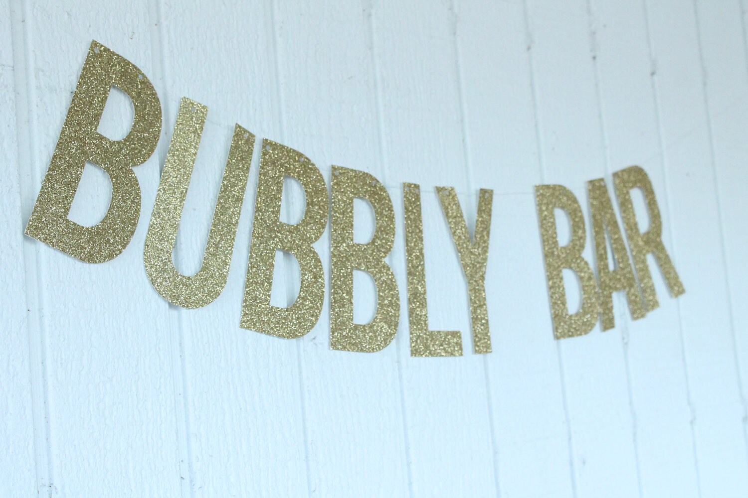 Bubbly Bar Banner Bubbly Bar Glitter Banner Bachelorette | Etsy