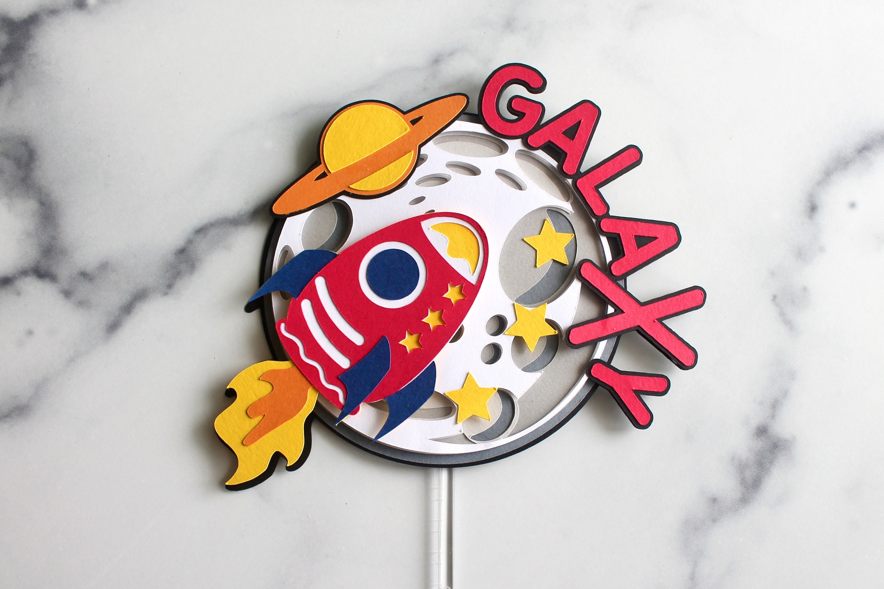 Space Cake Topper Astronaut Cake Topper Outer Space Party - Etsy Canada