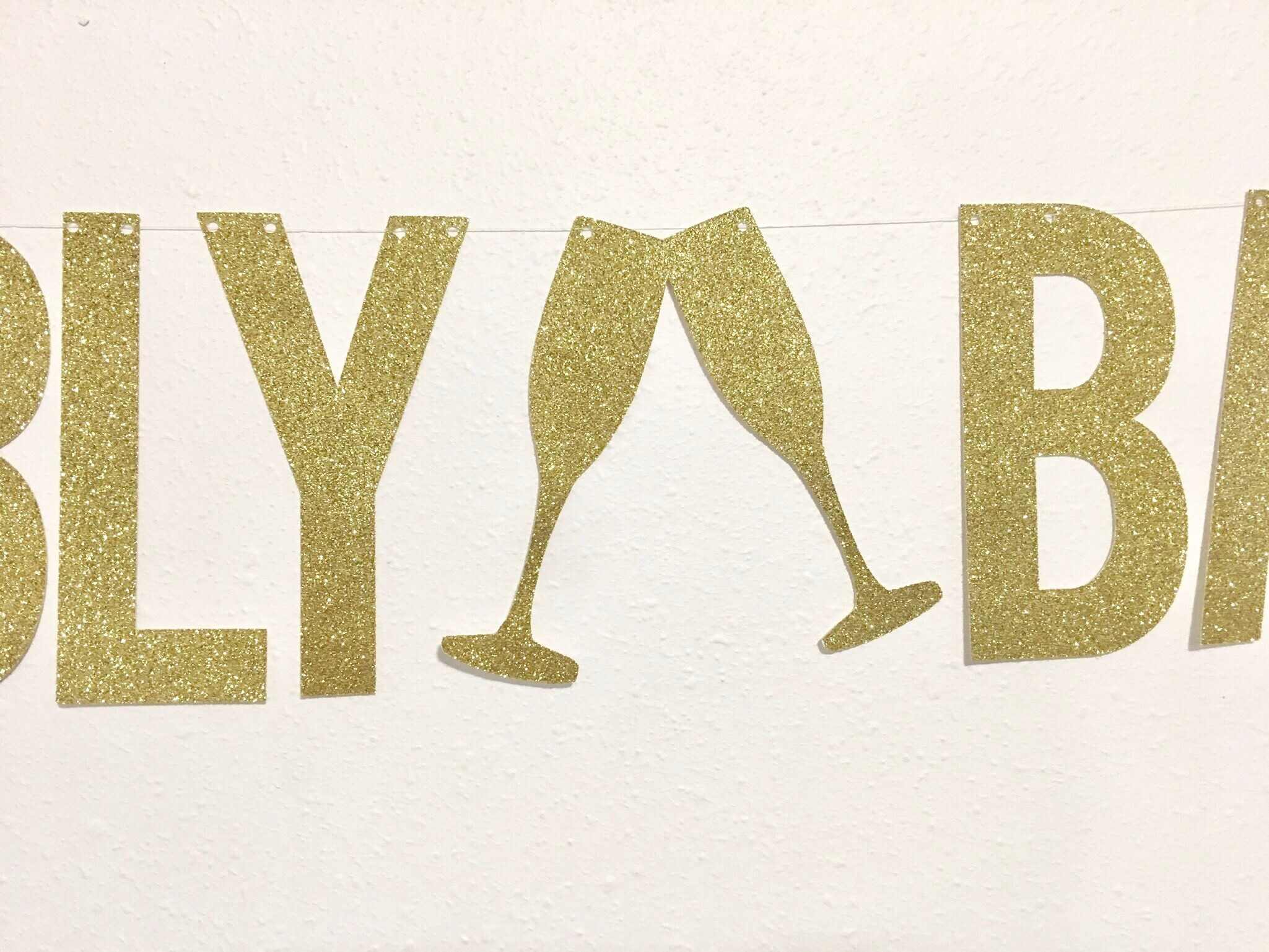 Bubbly Bar Banner Bubbly Bar Glitter Banner Bachelorette | Etsy