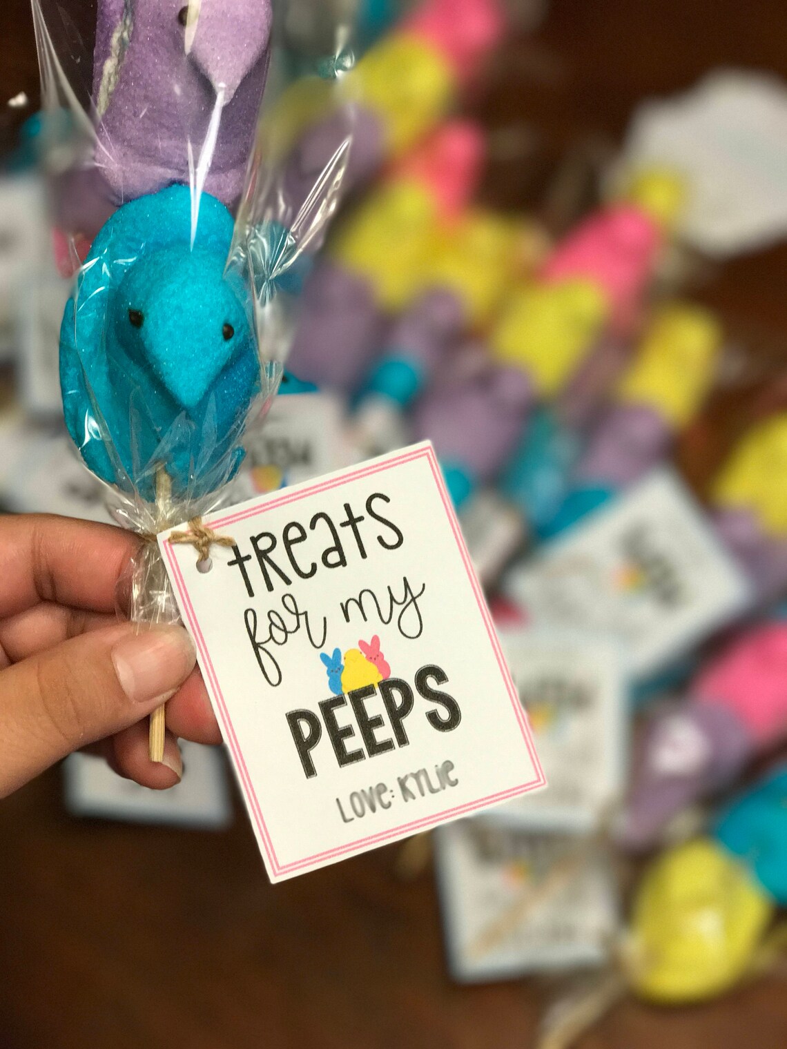 Treats for My Peeps Tag Printable Easter Tags Easter Gift | Etsy