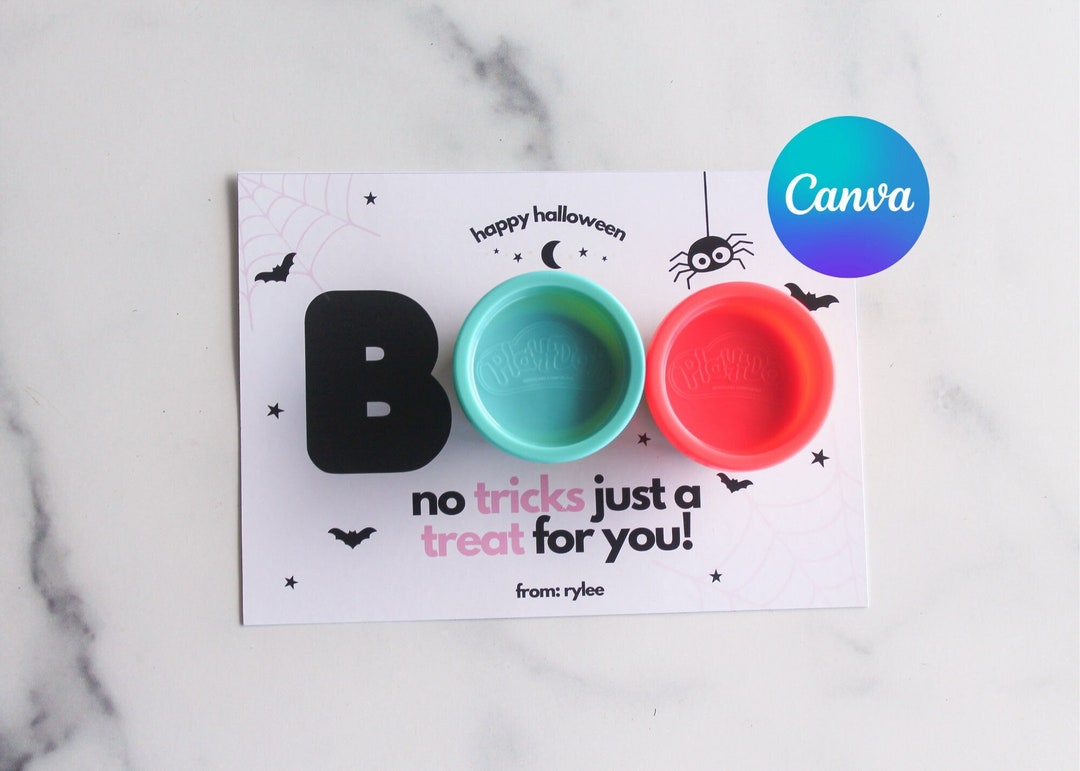 Editable Halloween Play-doh Template | Editable Halloween Tag ...