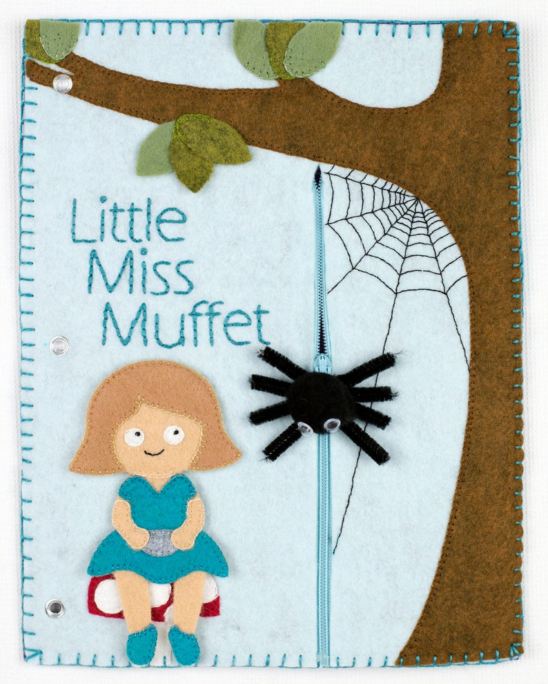 Little Miss Muffet Felt Book Pattern PDF - Etsy