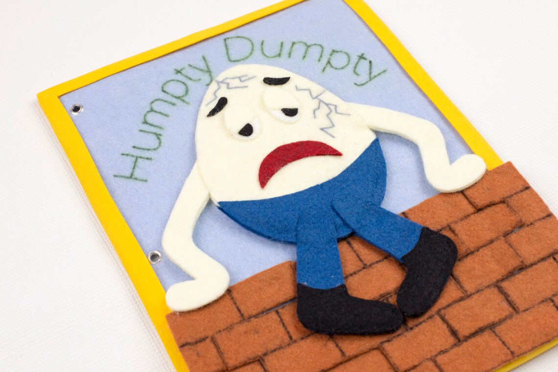 Humpty Dumpty Felt Book Pattern PDF | Etsy
