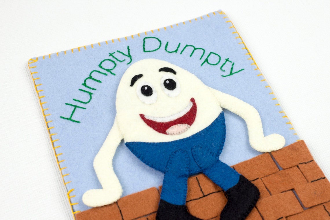 Humpty Dumpty Felt Book Pattern PDF - Etsy