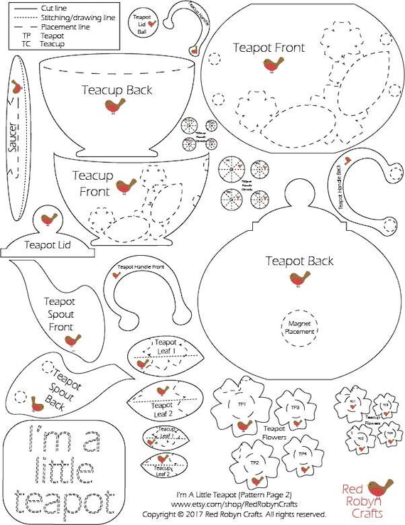 Im A Little Teapot Template