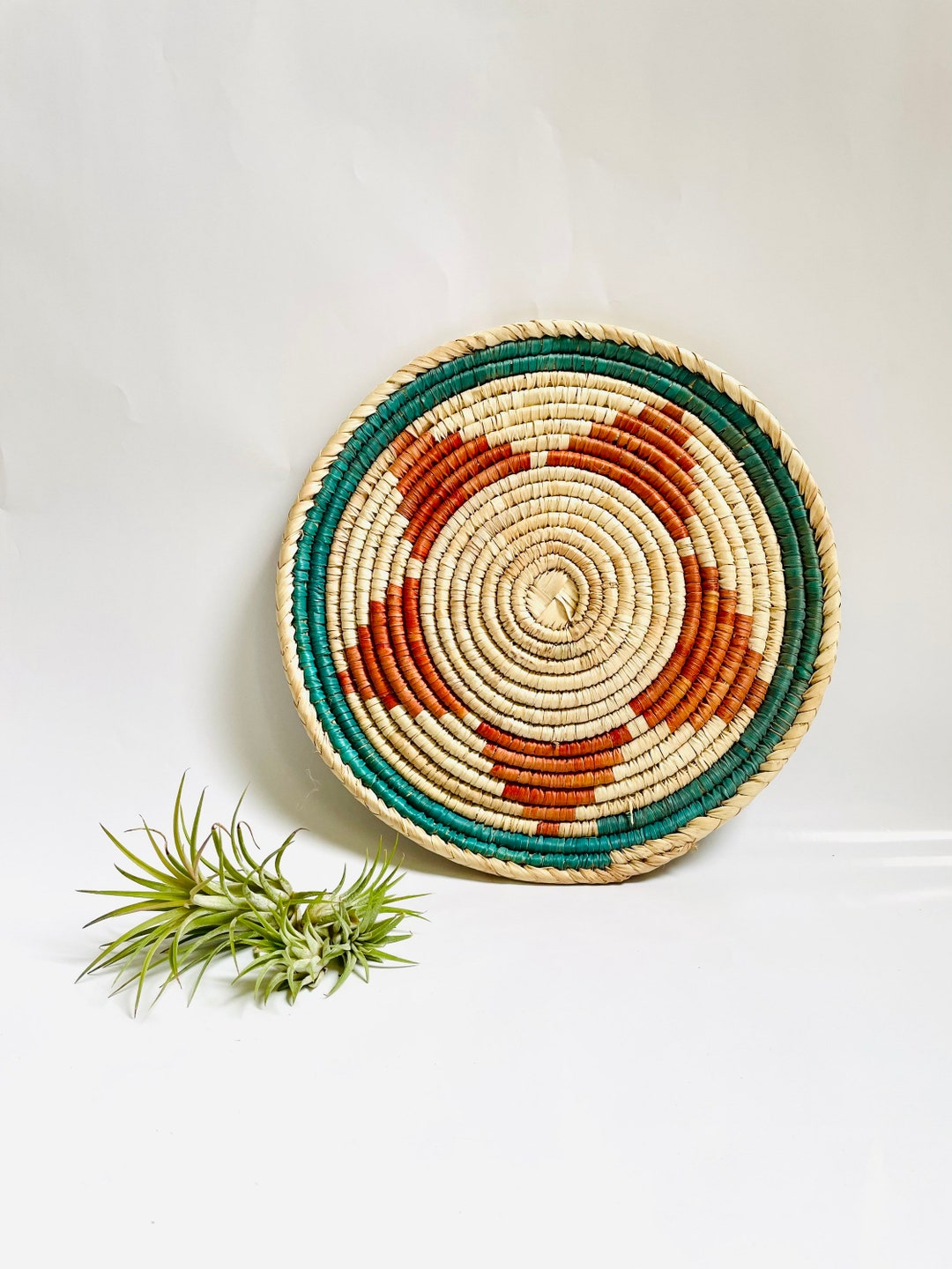 Round Basket | Woven Round Plate | Wall Basket | Boho Wall Hanging ...