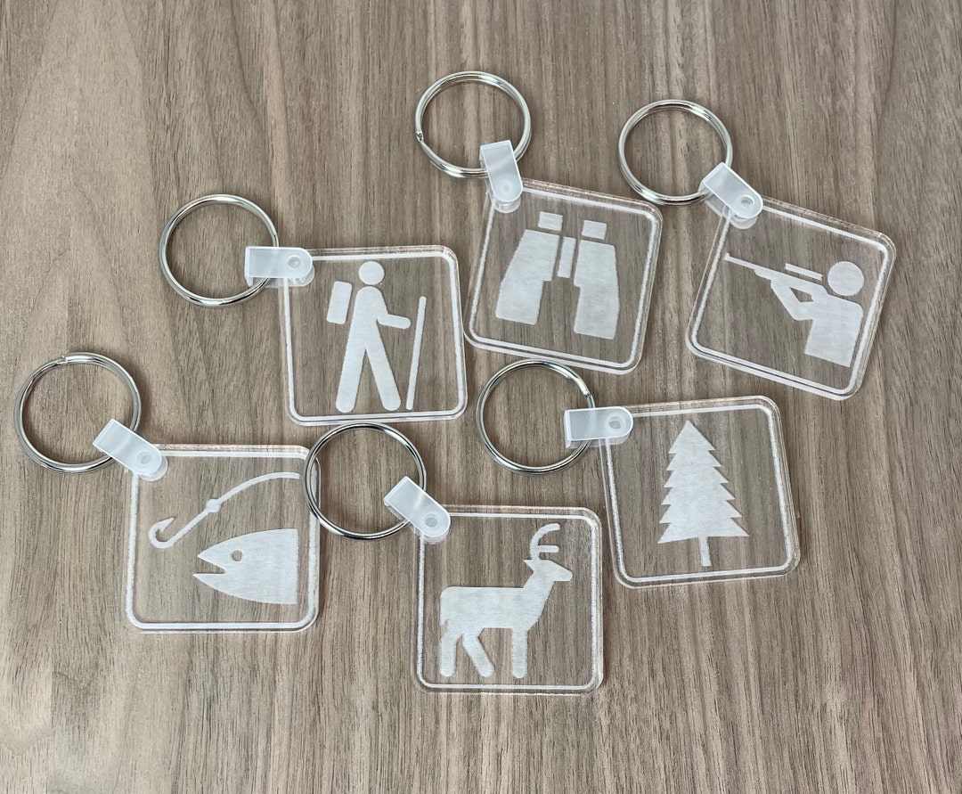 National Forest Keychain- Hike, Hunt, Bear, Wilderness, Bird Watching ...