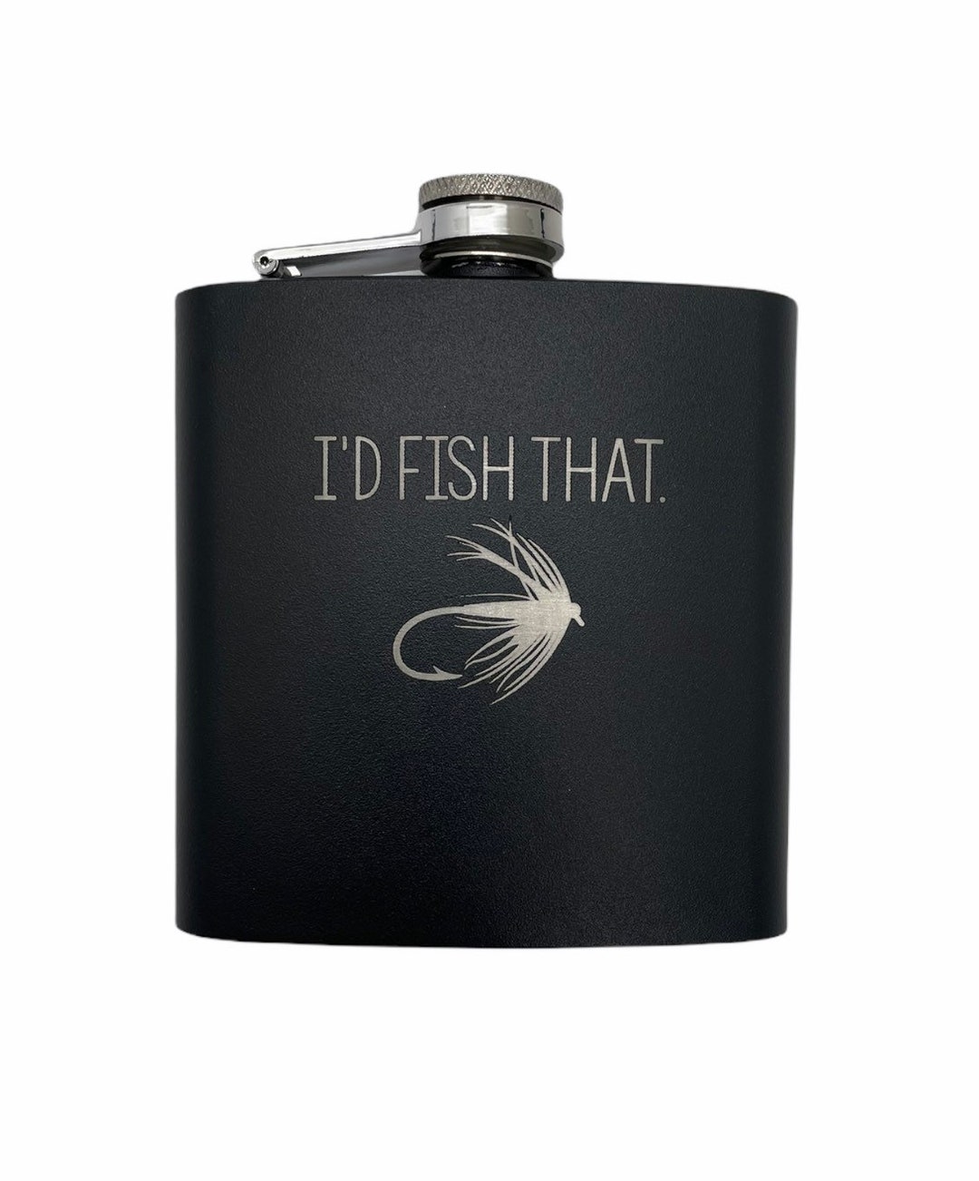 Fly Fishing Flask - I’d Fish That | Fishing Gift | Angler | Made in Montana | Trout Fishing - Etsy