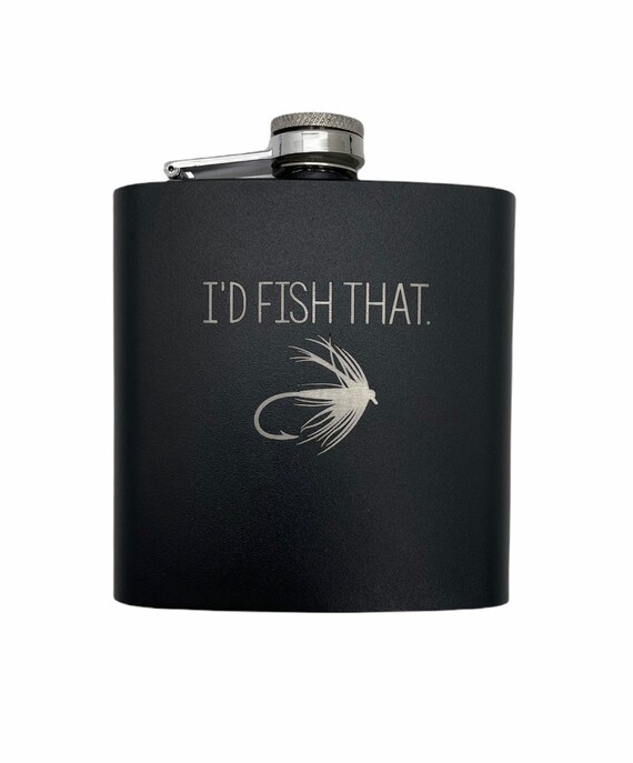 Fly Fishing Flask Id Fish That Fishing Gift Angler - Etsy