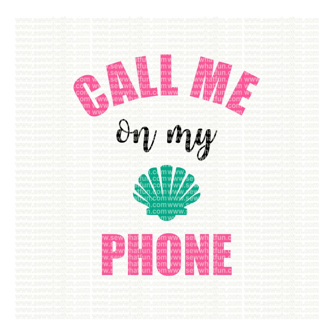 Call Me on My Shell Phone SVG Cutting File Vinyl File Svg - Etsy