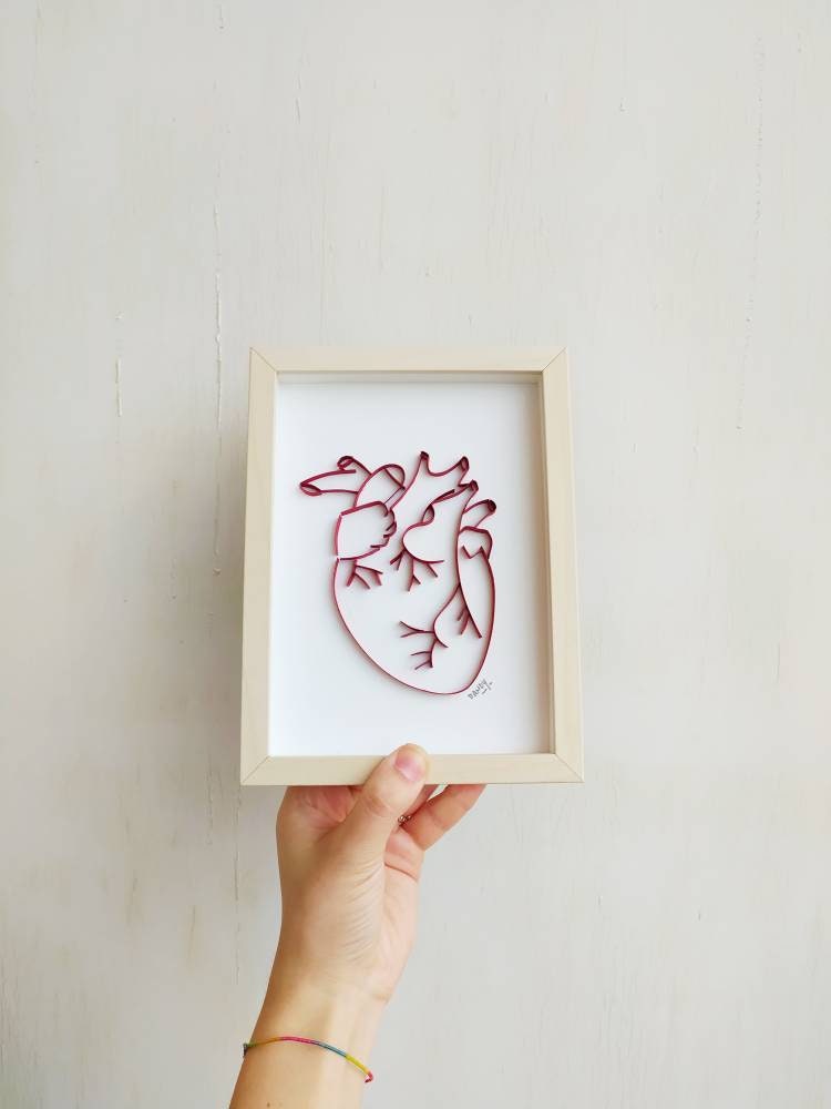 Human Love Heart Framework Minimal Design for Home Decor - Etsy