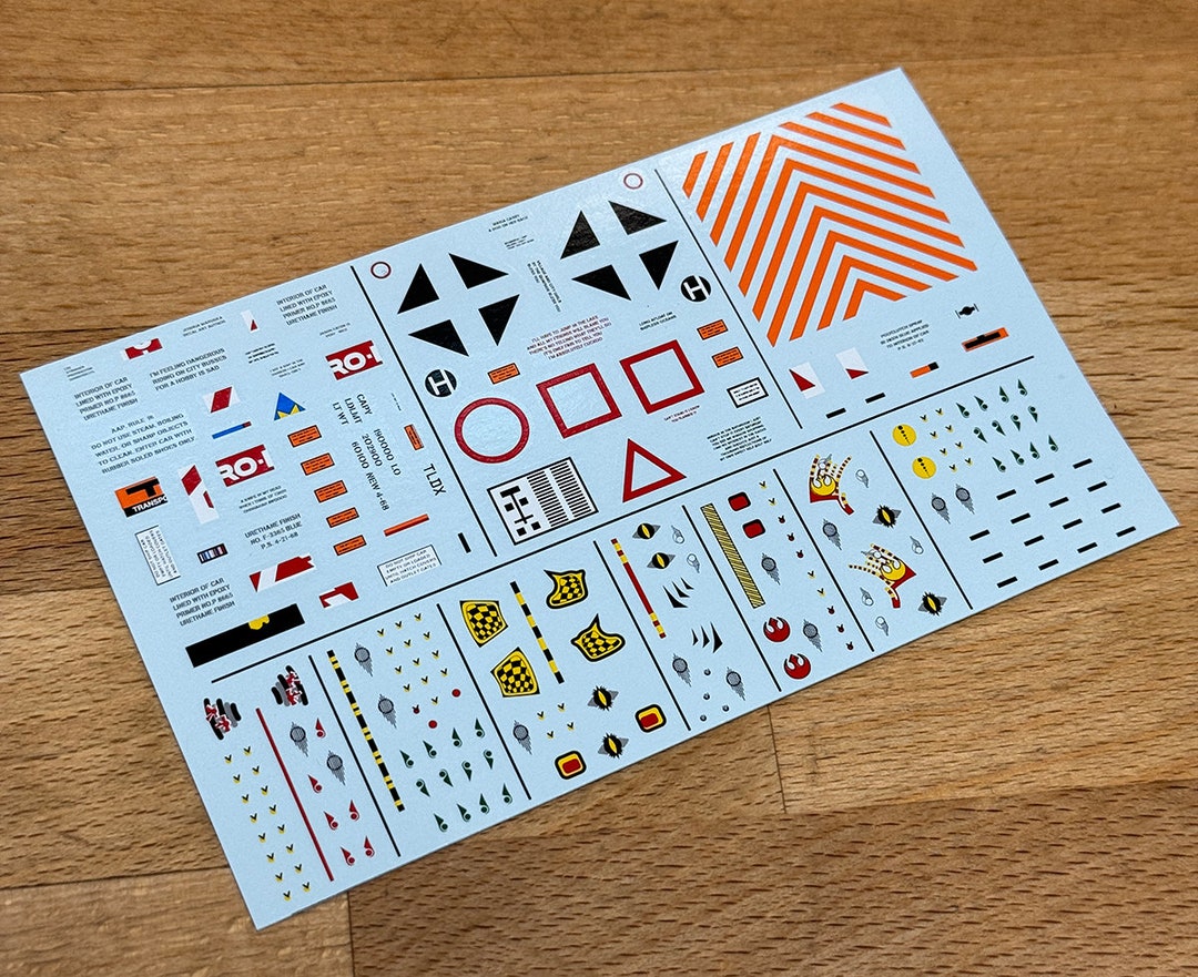 Studio Scale Decals Sheet # 1/2 - Waterslide, High Quality - Etsy