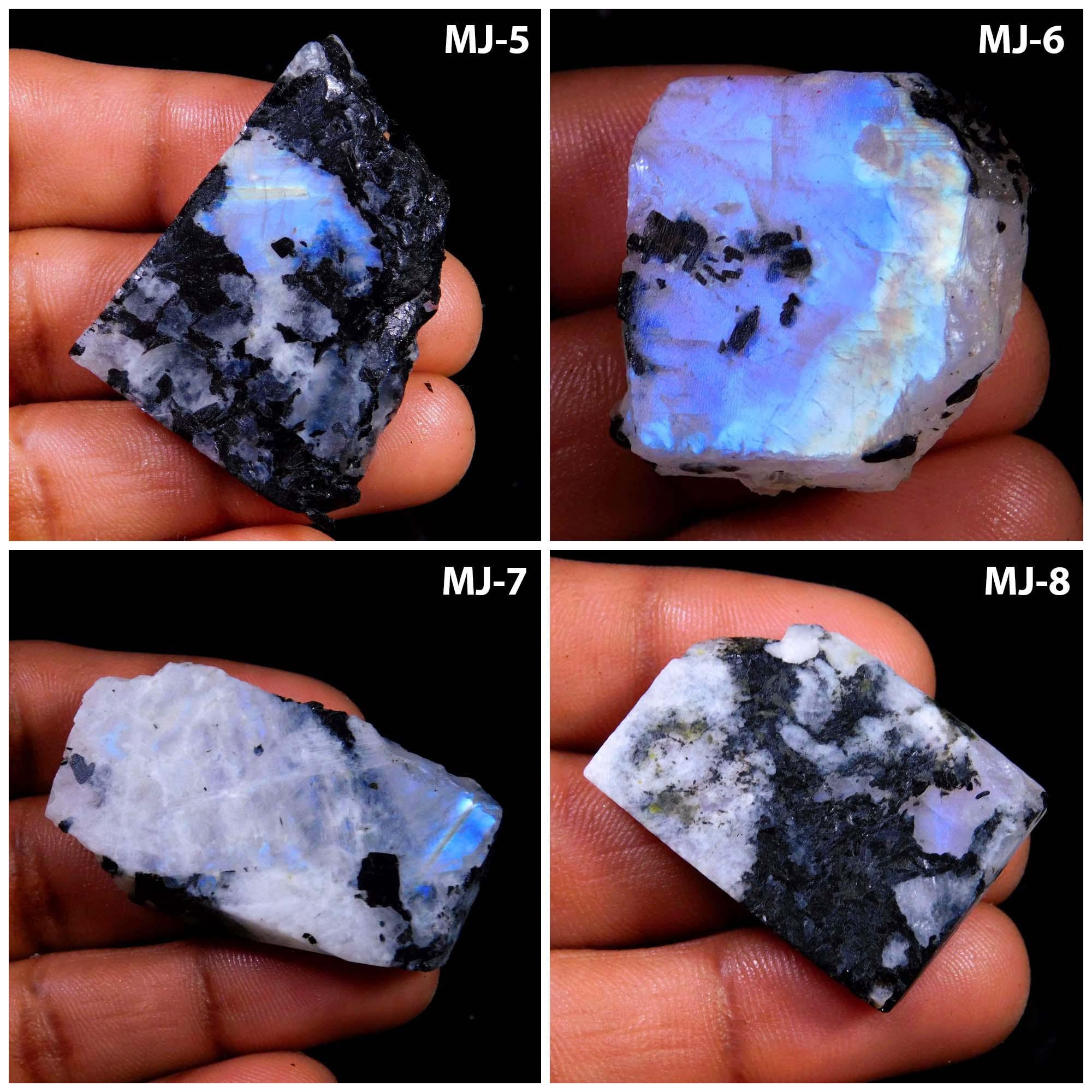 Raw Rainbow Moonstone Rough Natural Big Rough Moonstone Slab | Etsy