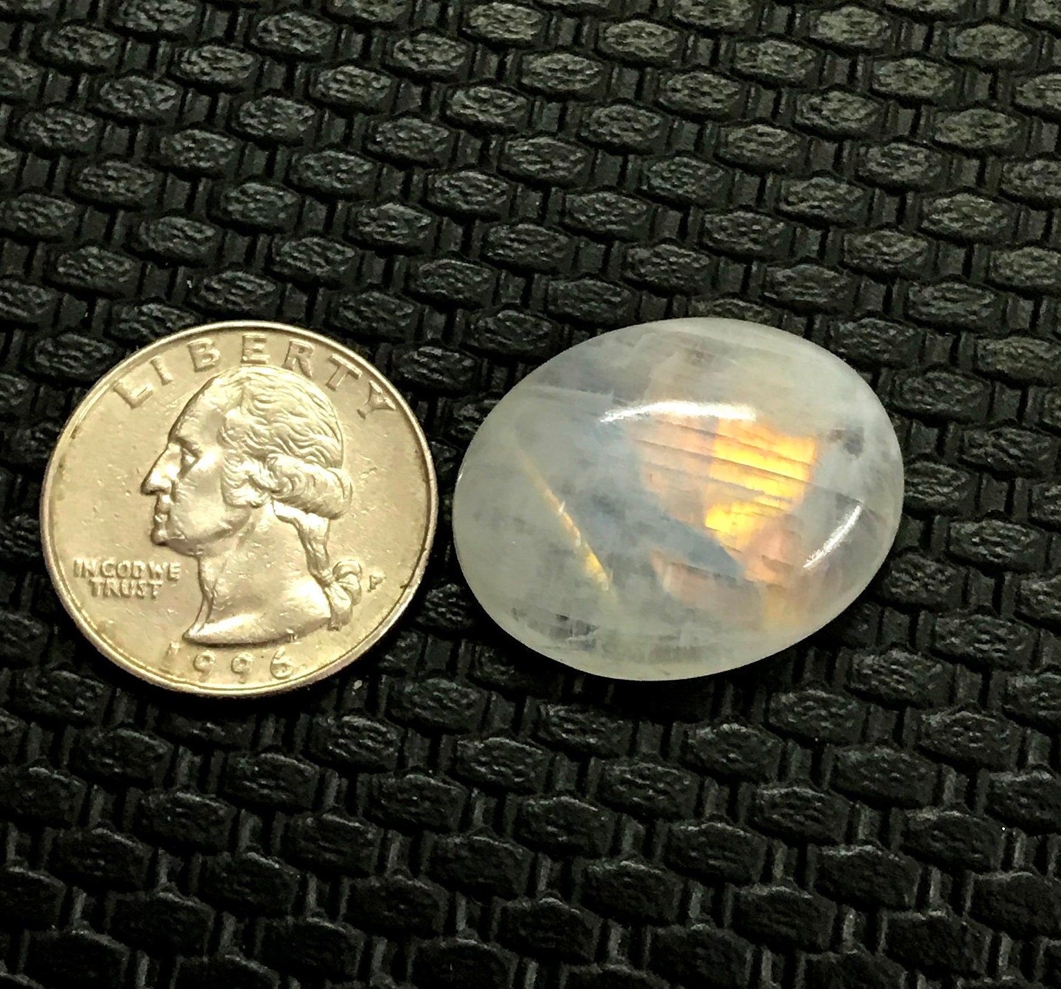 Amazing Yellow Flashy Rainbow Moonstone Cabochon Natural Oval | Etsy