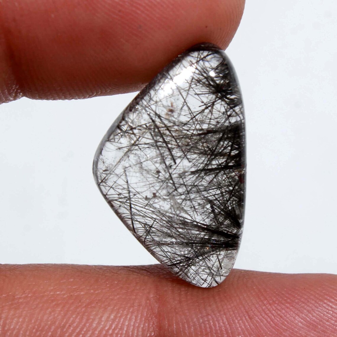 Amazing Black Rutile Quartz Cabochon Natural Black | Etsy