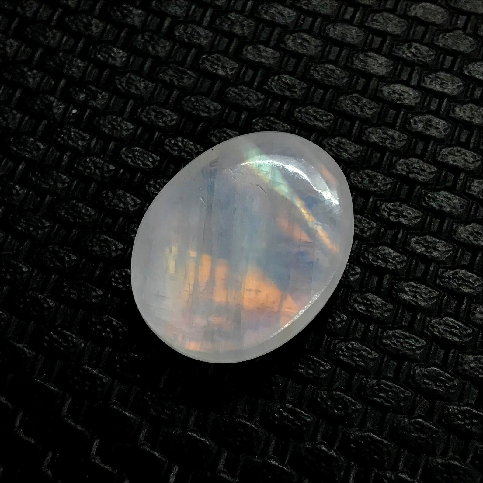 Amazing Yellow Flashy Rainbow Moonstone Cabochon Natural Oval | Etsy