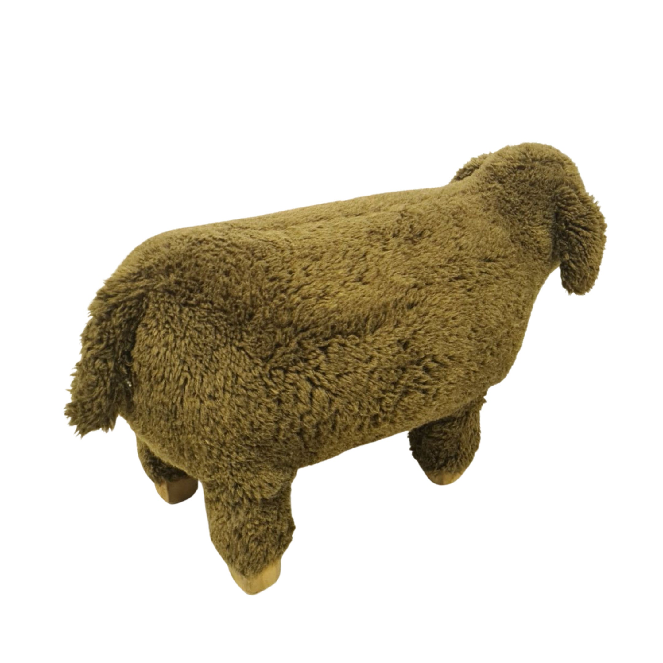 Fluffy Sheep Ottoman or Stool, 1970s - Etsy