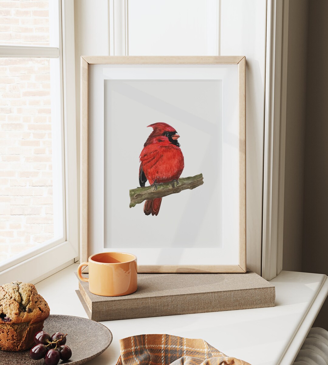 5x7 | 8x10| Giclée Print of Cardinal | Cardinal Bird Print | Cardinal ...