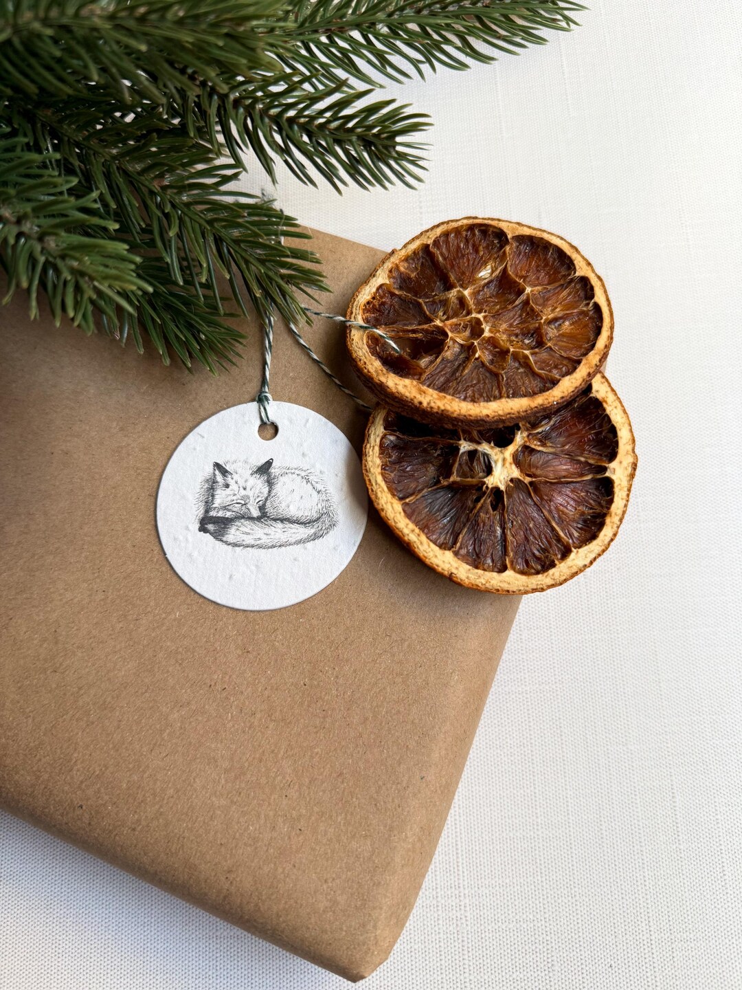 Plantable Seed Paper Gift Tags: Wildlife Illustrations, Holiday Favors ...
