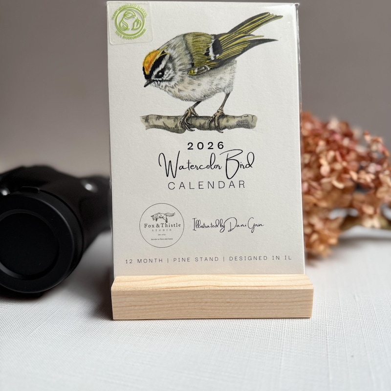Desktop Calendar Birds - Etsy