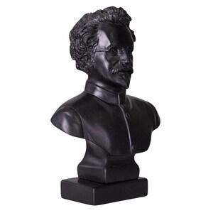 Russian Soviet USSR Communist Leon Trotsky Stone Bust Statue 6.4'' (16 ...