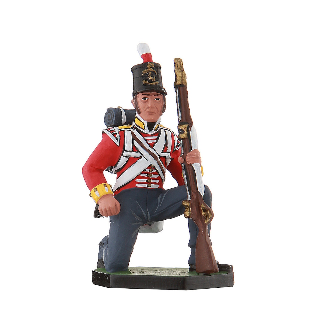 Tin Toy Soldier Napoleonic English Infantry Metal Figurine 54mm Hand ...