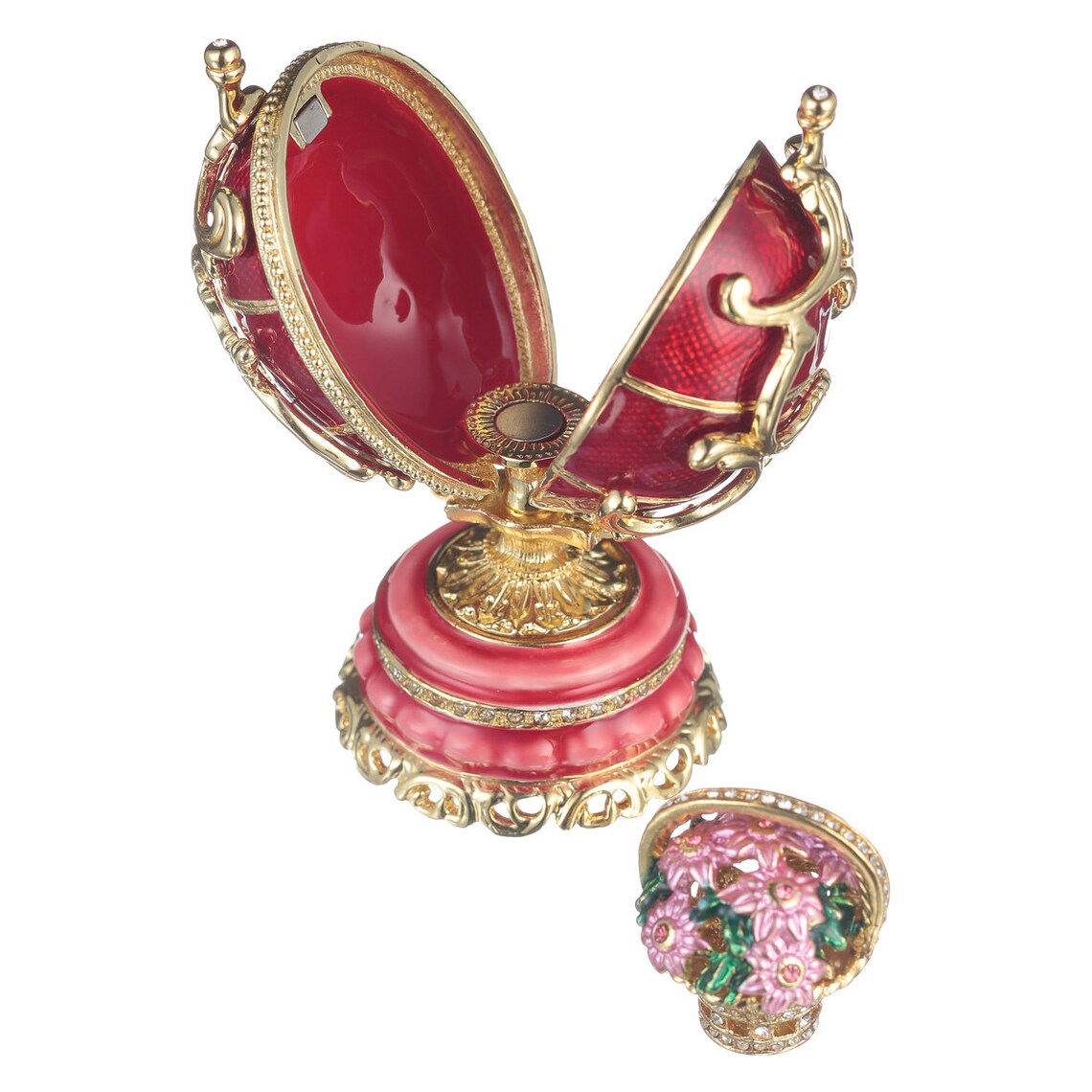 Faberge Style Spring Flowers Egg With Basket of Flowers - Etsy