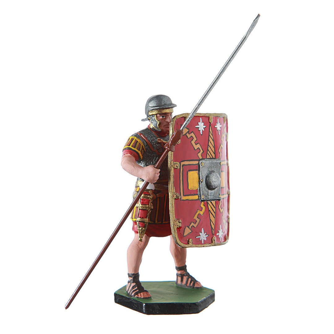 Tin Toy Soldier Roman Legionery Infantryman Metal Figurine 54mm Hand ...