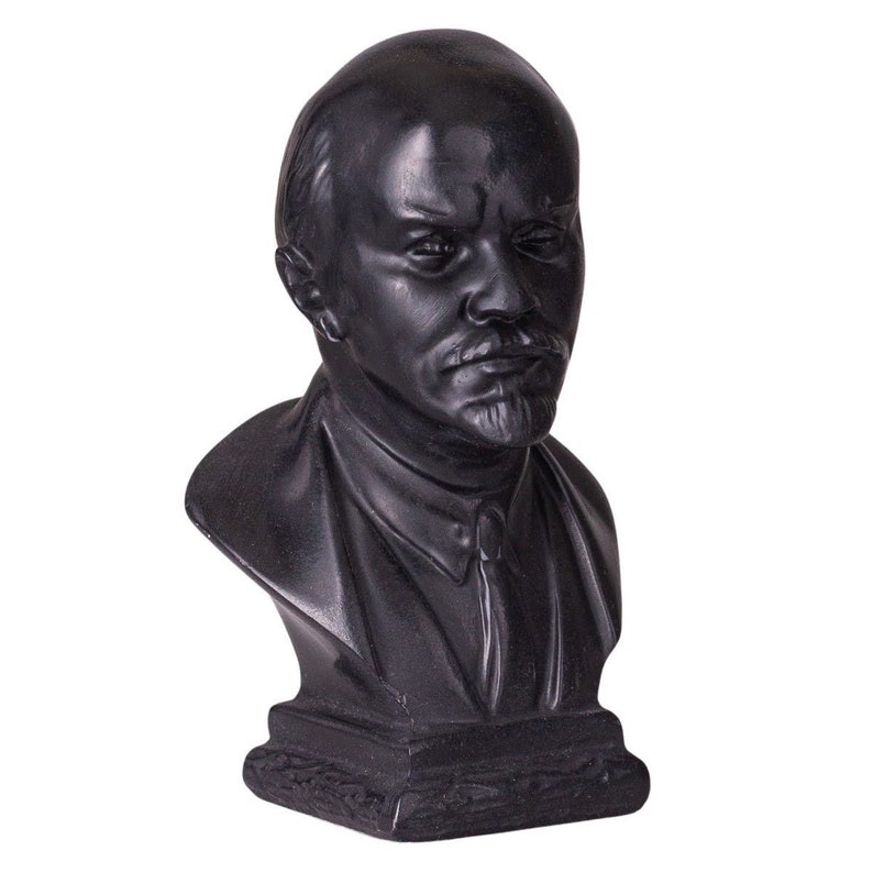 Soviet Russian USSR Leader Vladimir Lenin Stone Bust Statue 3.8'' (9.5 ...
