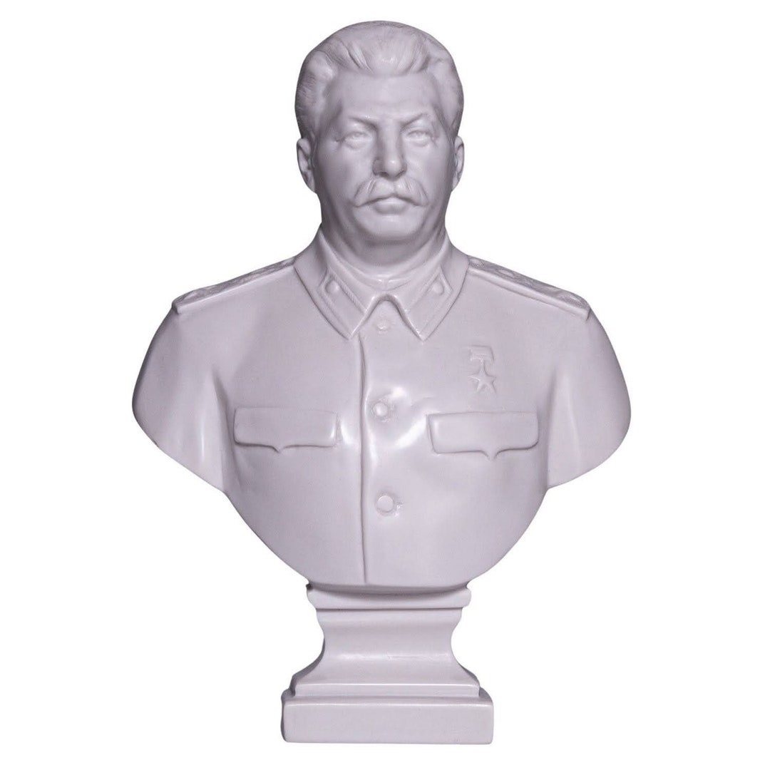 Soviet Russian USSR Leader Joseph Stalin Marble Bust Statue Sculpture 9 ...