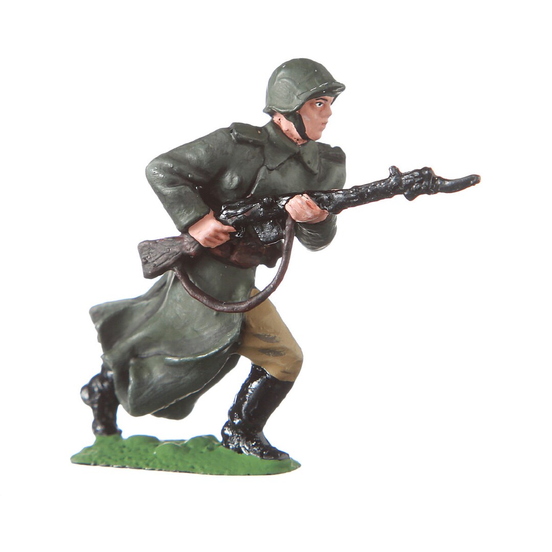 Tin Toy Soldier Russian Soviet WW2 Red Army Private Metal Figurine 54mm ...
