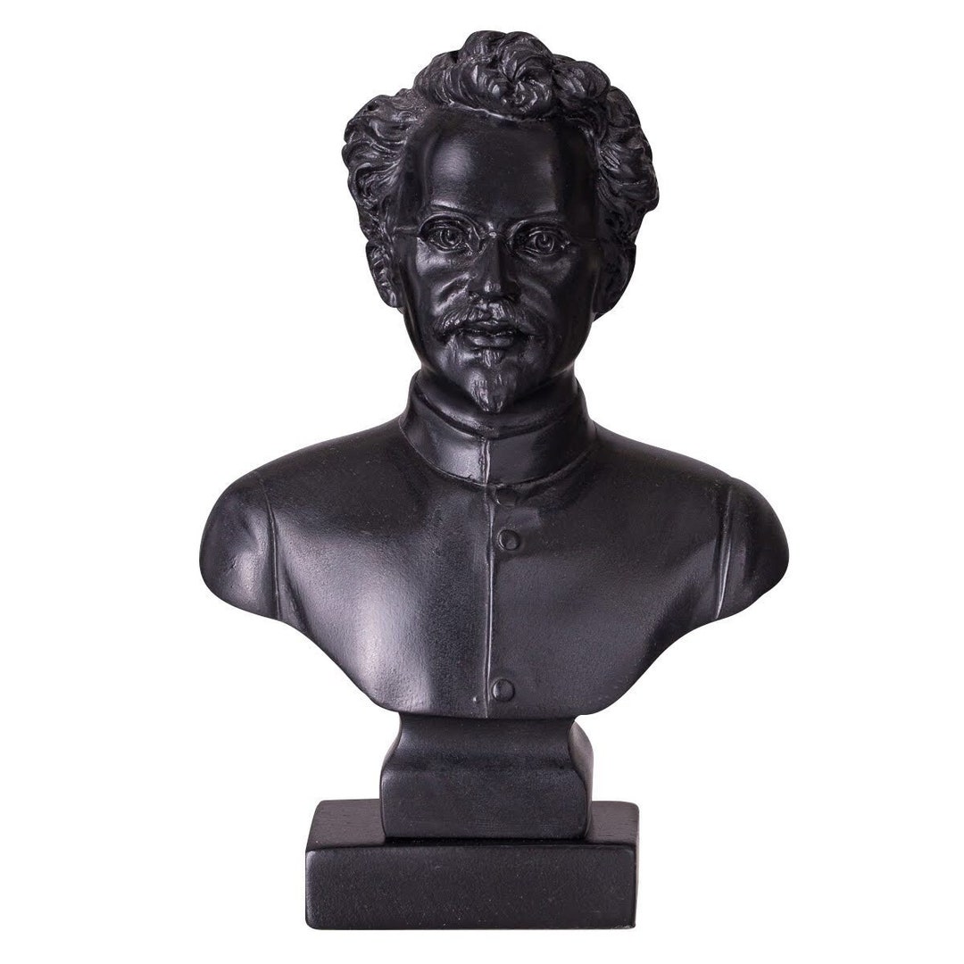 Russian Soviet USSR Communist Leon Trotsky Stone Bust Statue 6.4'' (16 ...