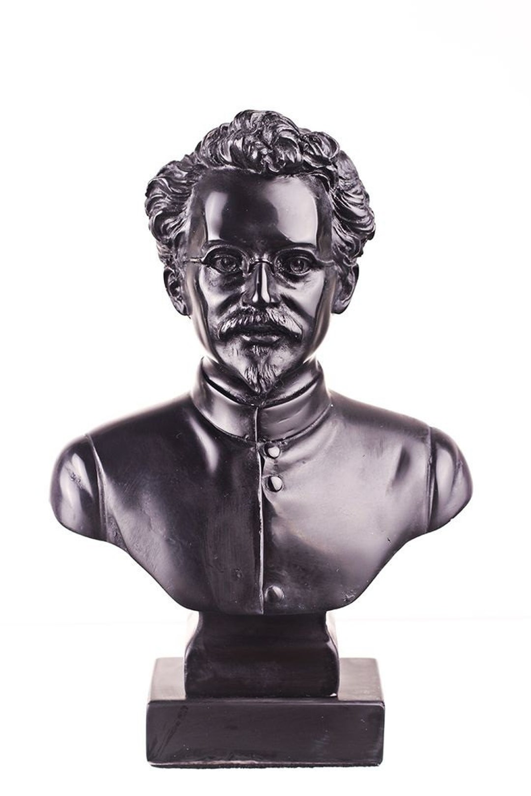 Russian Soviet USSR Communist Leon Trotsky Stone Bust Statue 6.4'' 16 ...