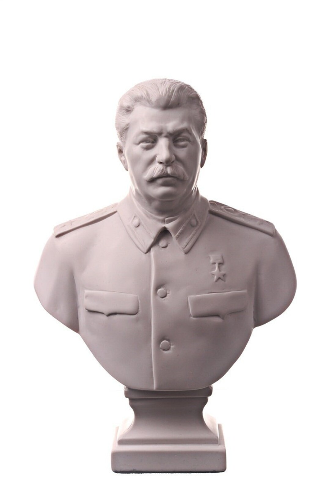 Soviet Russian USSR Leader Joseph Stalin Marble Bust Statue Sculpture 9 ...