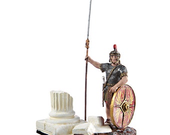 Tin Toy Soldier Roman at The Column metal figurine 54mm hand painted ...