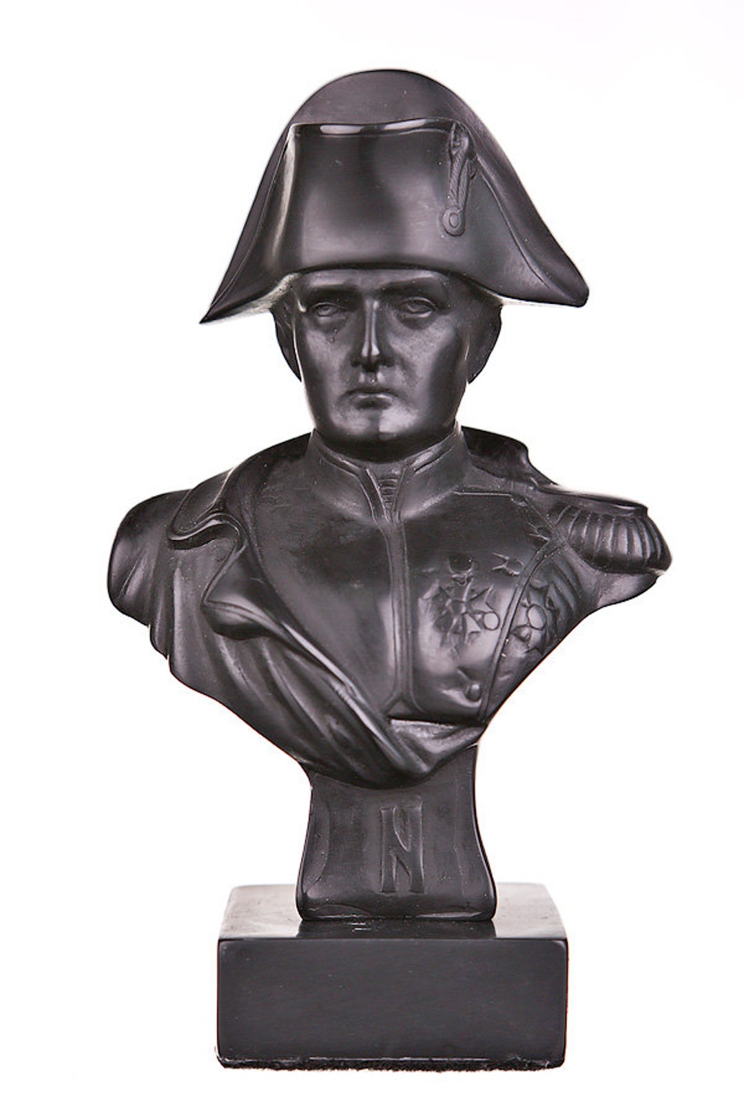 French Emperor Napoleon Bonaparte Stone Bust Statue 5.2'' (13 Cm) Black ...