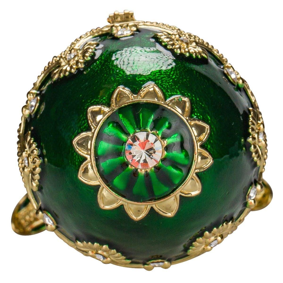 Faberge Style Egg Music Box With Fairy Figurine 5'' (12.5 Cm) Green - Etsy