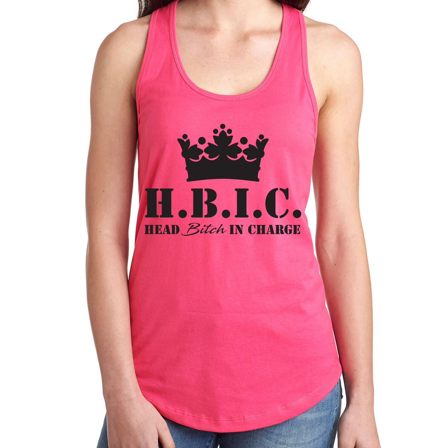 H.B.I.C. Head Bitch in Charge Women's Tank Top / T-shirt - Etsy