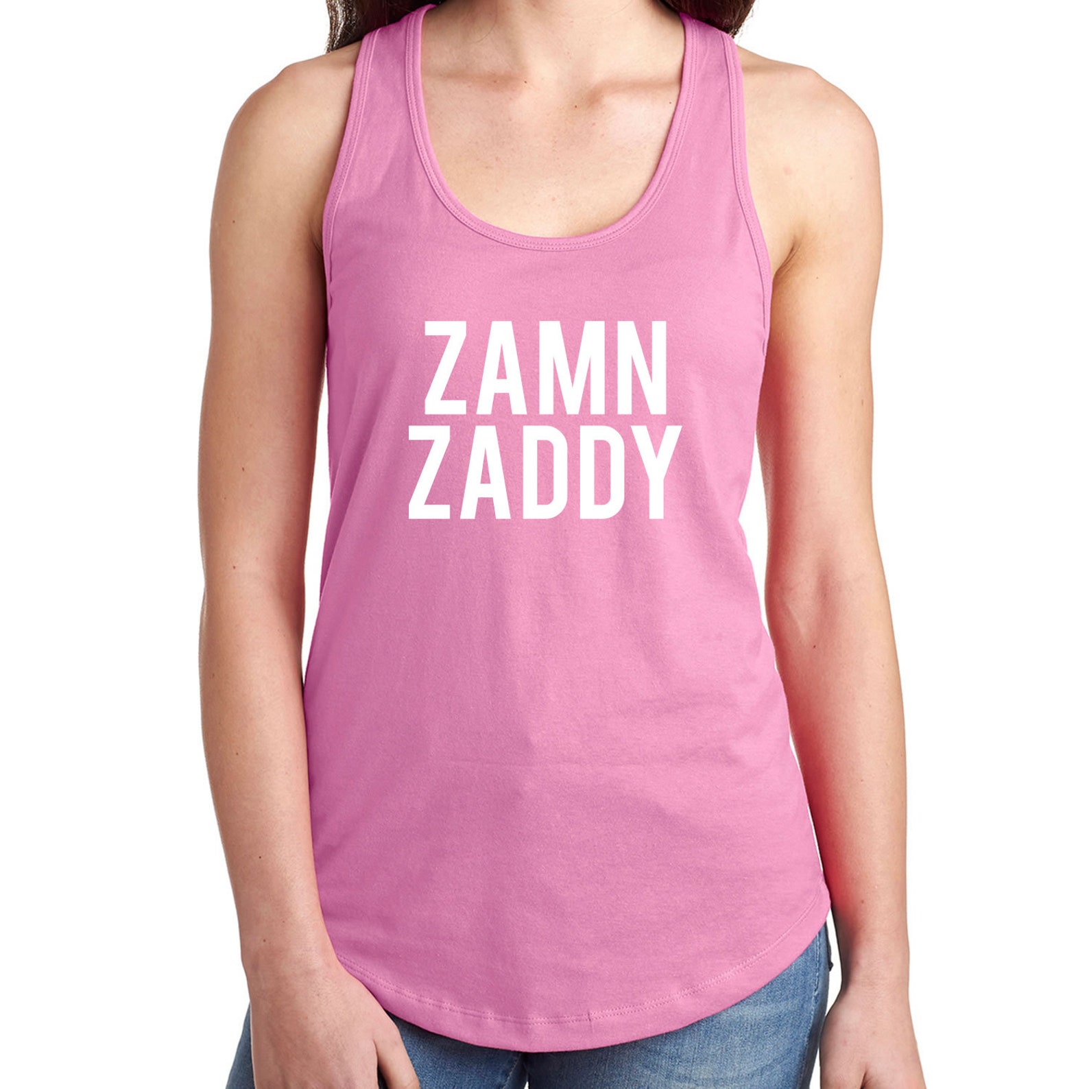 Zamn Zaddy Women's Tank Top / T-shirt - Etsy