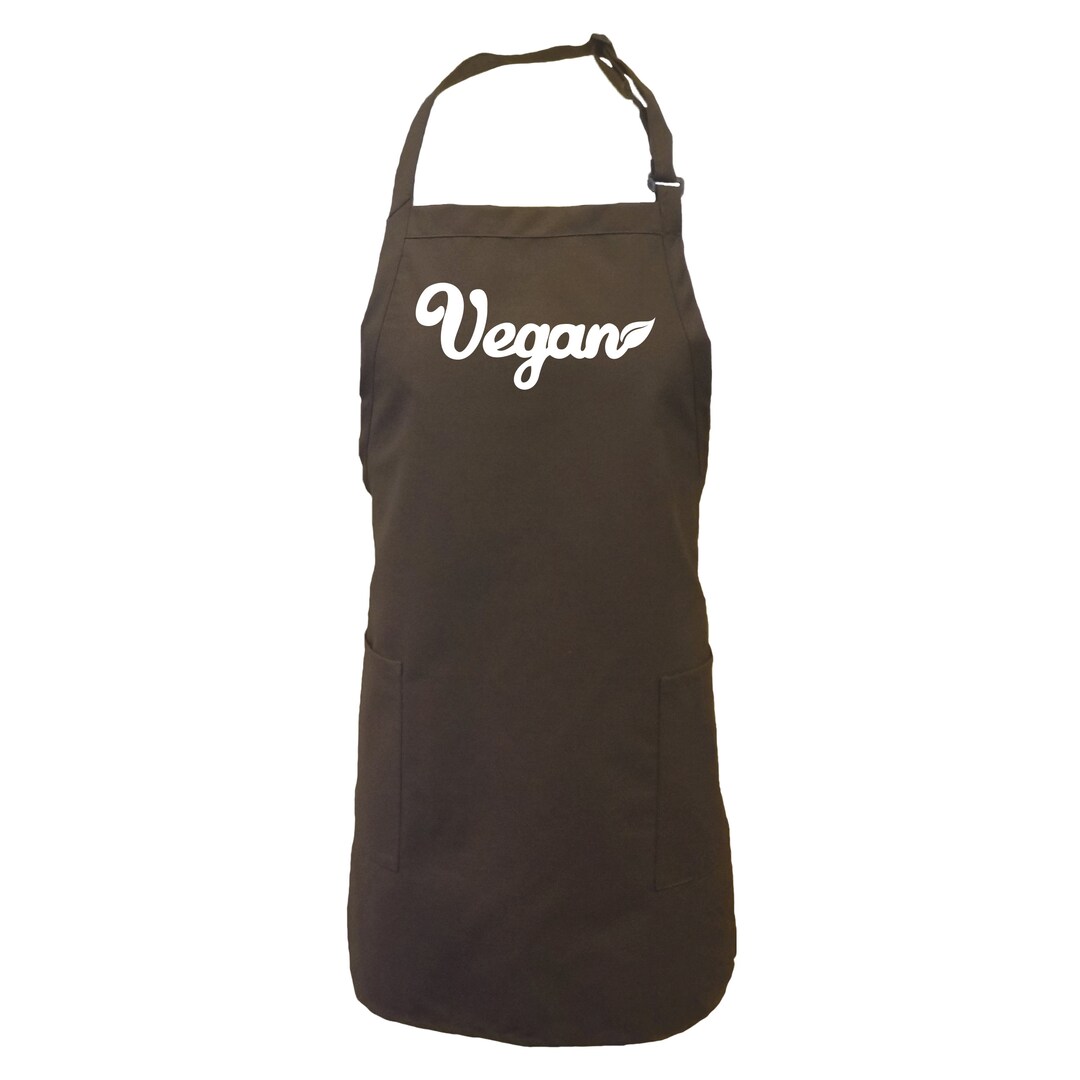 Vegan Apron With 2 Patch Pockets - Etsy