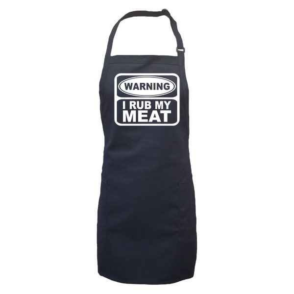 I Rub My Meat Apron - Etsy