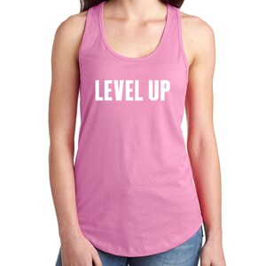 Level up Women's Tank Top / T-shirt - Etsy